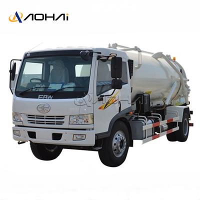 China FAW J5K 4X2 Honey Sucker Truck 6 Wheels Hydrocureur Vacuum Truck for Sale for sale