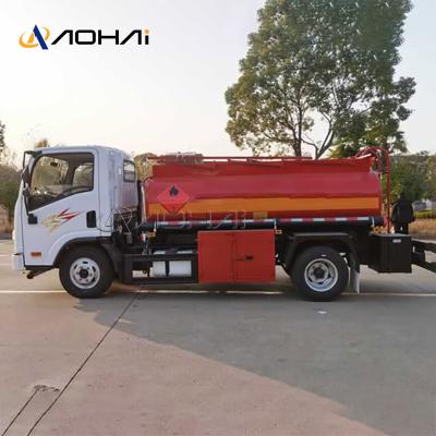 China FAW 4X2 5000 Liters Capacity Fuel Tank Truck for Oil Storage for sale