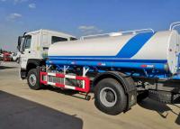 China Sinotruk 10cbm Water Liquid Fuel Tank Truck 4 * 2 266hp With Air Conditioner for sale