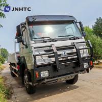 China Howo Fence Cargo Truck 10Tons Folding Crane 6X6 10 Wheels 340hp For Sale for sale