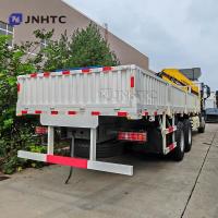 China New Condition Howo NX Cargo Truck with Folding Arm Crane 6x4 Good Price Engine Gearbox Pump Bearing Crane Truck for sale