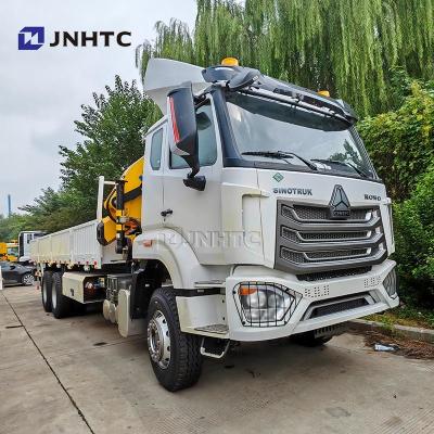 China New Condition Howo NX Cargo Truck with Folding Arm Crane 6x4 Good Price Engine Gearbox Pump Bearing Crane Truck for sale