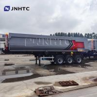 China Hot Sale 3 Axles U-shaped Bucket Dump Semi -Trailer with air Suspension 30 Tons Tipper Semi Trailer for Africa for sale