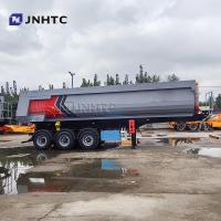 China Hot Sale 3 Axles U-shaped Bucket Dump Semi -Trailer with air Suspension 30 Tons Tipper Semi Trailer for Africa for sale