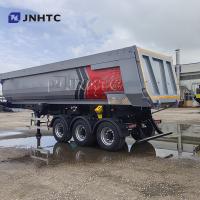 China Hot Sale 3 Axles U-shaped Bucket Dump Semi -Trailer with air Suspension 30 Tons Tipper Semi Trailer for Africa for sale