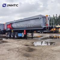 China Hot Sale 3 Axles U-shaped Bucket Dump Semi -Trailer with air Suspension 30 Tons Tipper Semi Trailer for Africa for sale