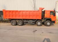 China 8x4 Heavy Duty Dump Truck Of HOWO7 Sinotruk , 12 Wheels 25M3 50 Ton Dump Truck for sale