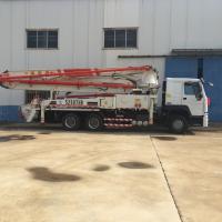 China Iso Ccc 37m Concrete Pump Trailer HOWO Concrete Mixer Truck Energy Saving for sale