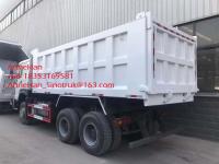 China White Color Sinotruk Howo7 Heavy Duty Dump Truck , 10 Wheeler 20 Tons 6x4 Tipper Truck for sale