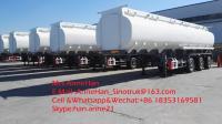 China 3 Axles 12 Wheels White Color Heavy Duty Semi Trailers 45000L Oil Tank Trailer for sale