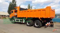 China Beiben NG80 6x4 380hp Dump Heavy Tipper Trucks Orange Color Front Lift for sale