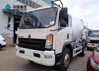 China Howo 4x2 4CBM Mini Concrete Mixer Truck with White Color is Ready in Factory for sale