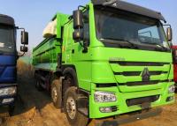 China Green Color HOWO Rear Heavy Duty Dump Truck 30 Cubic Meter Easy Operation for sale