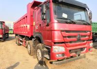 China HOWO Heavy Duty 6x4 Dump Truck Equipment with 371hp Red Color International Dump Truck for sale