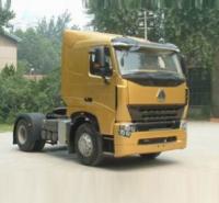 China HOWO A7 4X2 Steel Prime Mover Truck Red White Black Color Diesel Fuel Type for sale