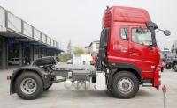 China SINOTRUK STEYR 4X2 Tractor Trailer Dump Truck In Red Color For 8-20 Ton for sale