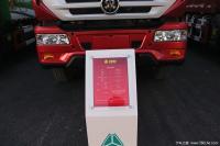 China SINOTRUK SWZ 8x4 Sand Tipper Truck Special In Red Color HF12 Front Axles For 55 Ton for sale