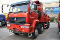 China T Model Ventral Lift / Front Lift Mini Dump Truck SINOTRUK STEYR 8 By 4 EURO II Standard for sale