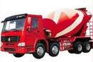China 16cbm 8x4 Sinotruk HOWO Concrete Mixer Truck Red White Color 20-60 Ton CCC Passed for sale