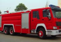China Red And White Firefighter Rescue Fire Truck SINOTRUK HOWO 6x4 12m3 Fire Rescue Vehicles for sale