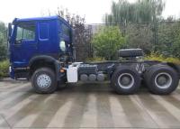 China Blue Color 371 HP HOWO Tractor Head Truck Semi Truck Mover For Tansport for sale