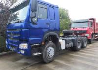 China Blue Color 371 HP HOWO Tractor Head Truck Semi Truck Mover For Tansport for sale