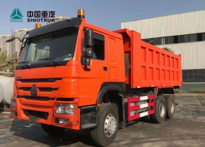 China 20CBM 13R22.5 Tubeless Tyre Sinotruk Howo 6x4 Dump Truck For Ghana In Orange for sale