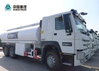China HOWO EURO 2 336 Fuel Tank Truck , Oil Tanker Truck 25CBM 20 Tons Payload for sale