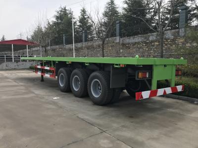 China 13T Loading Capacity Howo Flatbed Semi Trailer With Air Suspension for sale