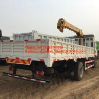 China 5T Truck Mount Crane Of Sinotruk Howo With Xcmg Crane 4x2 6 Wheels With 10T Cargo Box for sale
