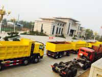 China 3axles 50-60T load capacity 12wheels dump trailer with 2Jost legs for sale