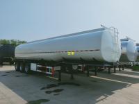 China 3 Axles Fuel oil Semi Trailer Truck Tri - Axle Tank Capacity 40 - 60 CBM for sale