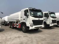 China 21000 Liters Sinotruk Howo A7 6x4 Fuel Tank Truck Lhd 4 Mm Tank Thickness for sale
