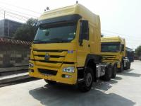 China Howo Tractor Trailer Truck LHD 10 Wheels HW 79 High Roof Cab 102 Km / H for sale