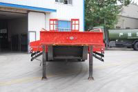 China 3 Axles Lowbed Heavy Duty Semi Trailers With 2 Legs , Flatbed Semi Trailer for sale
