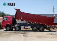 China Stock SINOTRUK HOWO Mining Dump Truck 371hp 8x4 26CBM HYVA Lifting Cylinder for sale