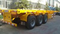 China 13T Per Axle Container Skeleton Heavy Duty Semi Trailers With Led Light for sale