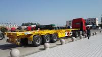 China 13T Per Axle Container Skeleton Heavy Duty Semi Trailers With Led Light for sale
