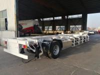 China 2 Axle Container Skeleton Heavy Duty Semi Trailers With Led Light for sale
