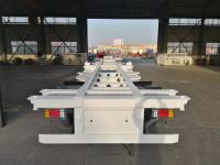 China 2 Axle Container Skeleton Heavy Duty Semi Trailers With Led Light for sale