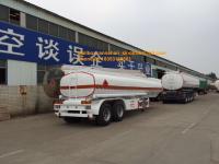 China 2 Axles Oil Fuel Tank Trailer Heavy Duty Semi Trailers Q345 Carbon Steel Material for sale