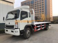 China 4x2 6 Tires Sinotruk Howo Flatbed Truck For 10- 20T Load Capaicty LHD for sale