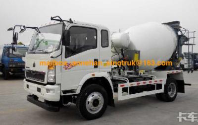 China High Performance 4-6M3 Mixer Tank Truck 4x2 6 Wheels Of Sinotruk Howo for sale