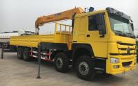 China Howo 8x4 Cargo Truck Mounted Crane 12ton To 20 Ton High Performance for sale