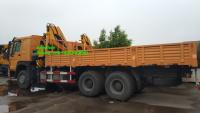 China 10T 6500mm Cargo Box Sinotruk Howo7 Truck Mounted Crane for sale
