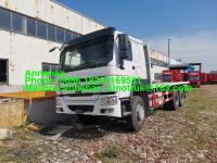 China Euro2 Left Hand Drive Flatbed Cargo Truck With 8000mm Length Bed for sale