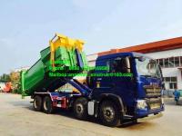 China Hook Arm Sinotruk Howo7 6x4 Euro2 Garbage Compactor Truck for sale