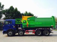 China Hook Arm Sinotruk Howo7 6x4 Euro2 Garbage Compactor Truck for sale