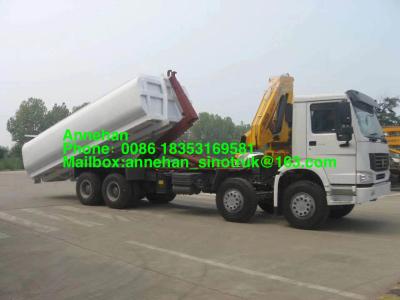 China Hook Arm Sinotruk Howo7 6x4 Euro2 Garbage Compactor Truck for sale