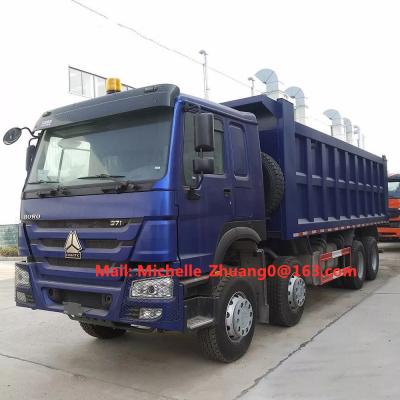 China Sinotruk Howo 8*4 Heavy Duty Tipper Trucks  Horsepower 371hp for sale
